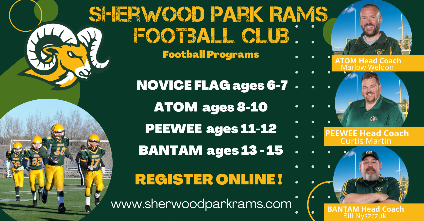 Sherwood Park Rams Football Club : Website by RAMP InterActive